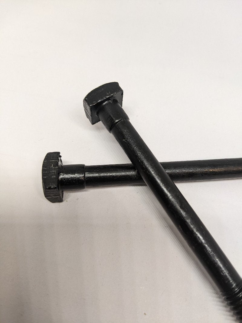 5/16"-18 x 4" Square Head Machine Bolt, Reduced Shank, Black Oxide ...