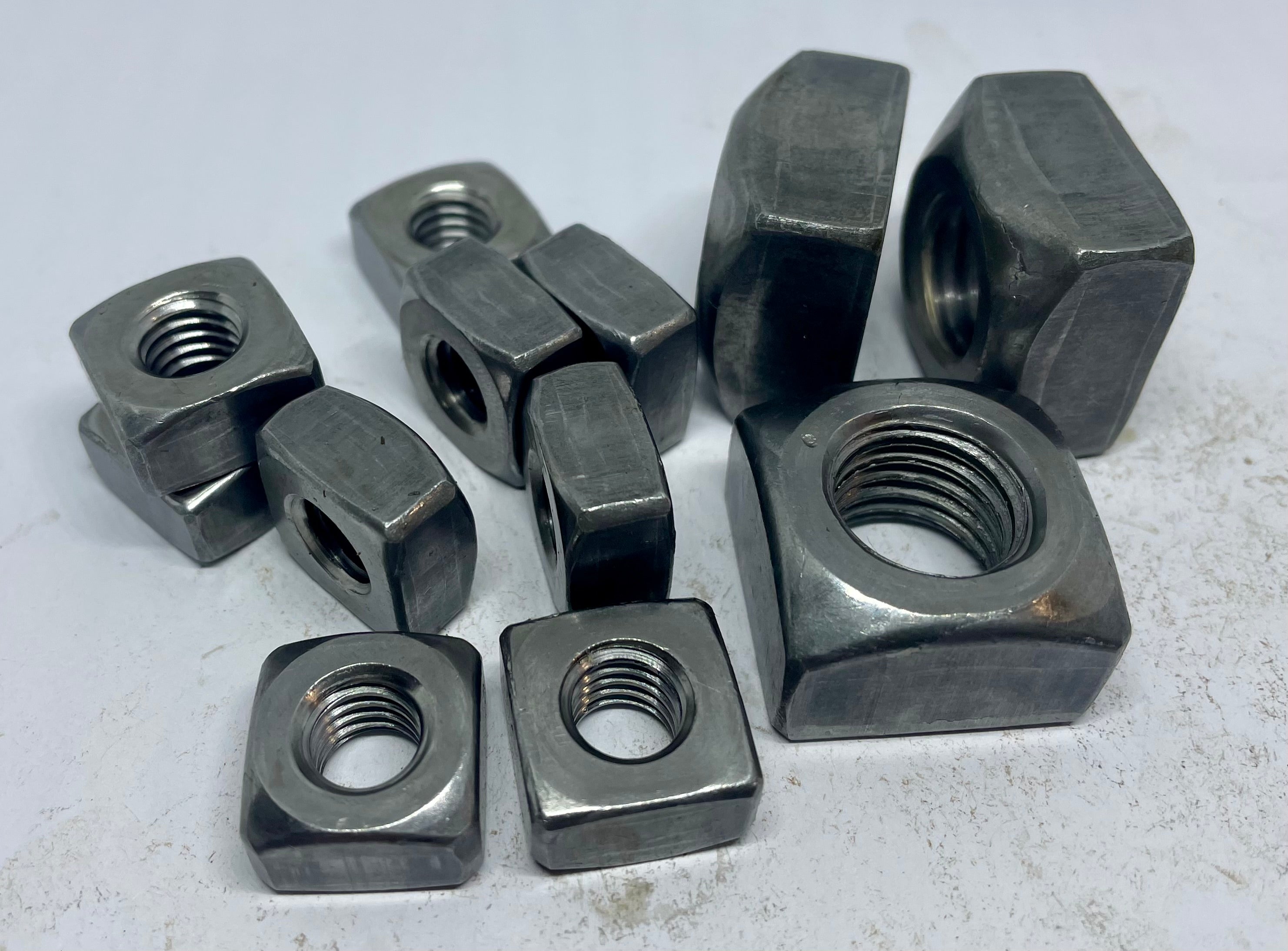 1/2"-13 Heavy Square Nuts, Plain – Blacksmith Bolt & Rivet Supply