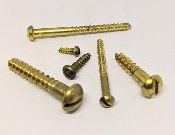 #12 X 1-1/4" SRH Wood Screws, Brass – Blacksmith Bolt & Rivet Supply