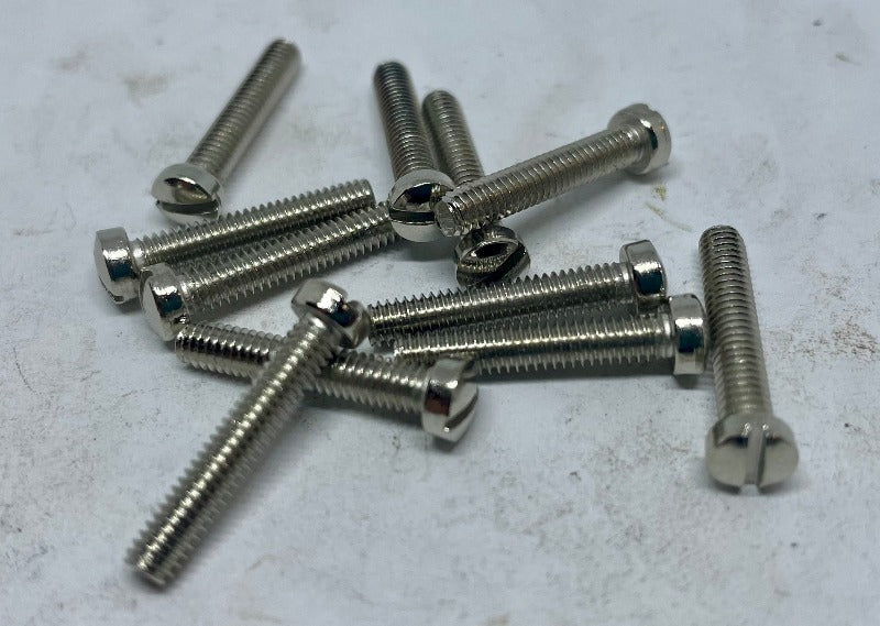 #5-40 X 3/4" Slotted Fillister Head Machine Screws, Nickel – Blacksmith ...