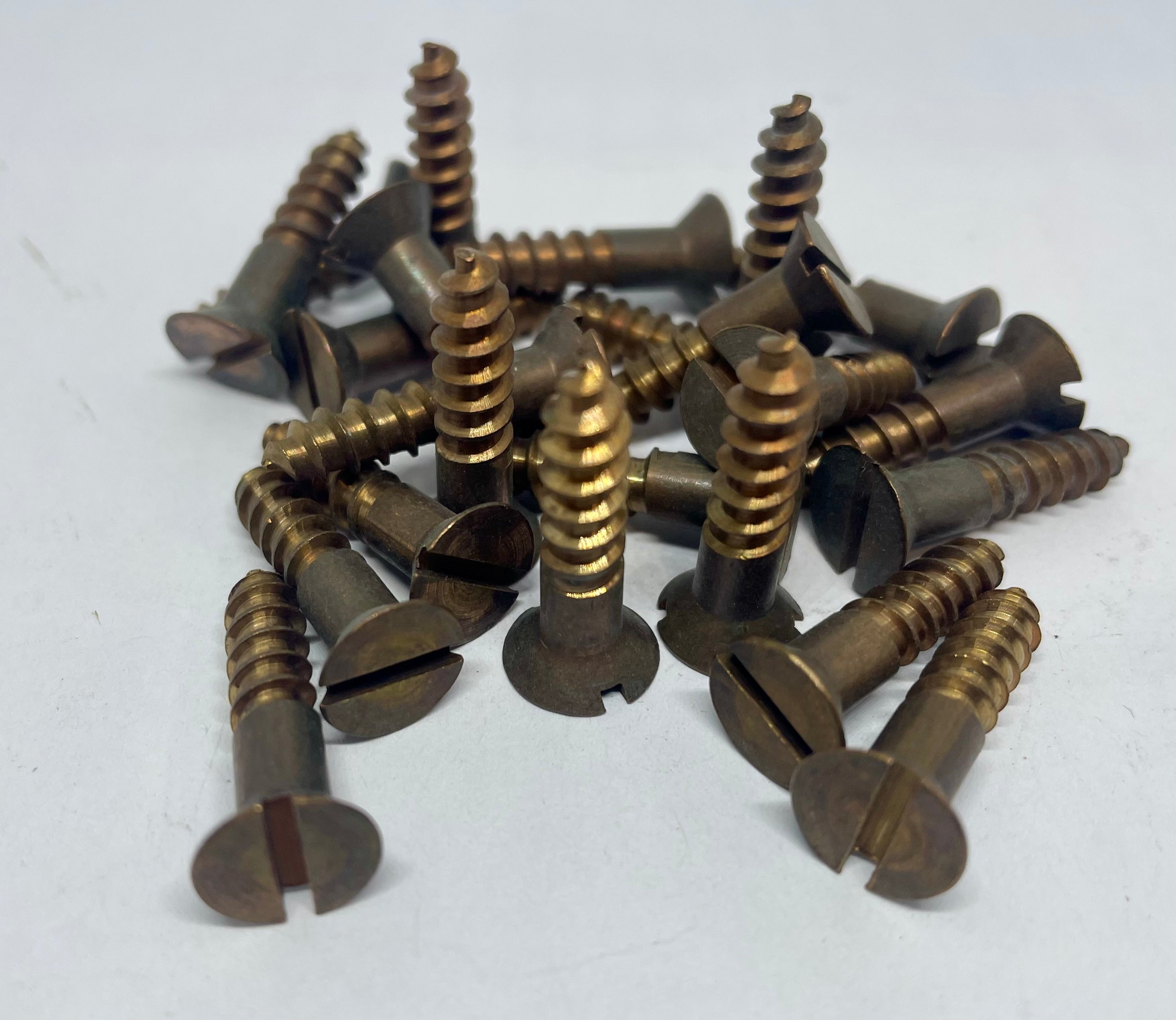 #12 X 2-1/2" SFH Wood Screws, Silicon Bronze – Blacksmith Bolt & Rivet ...