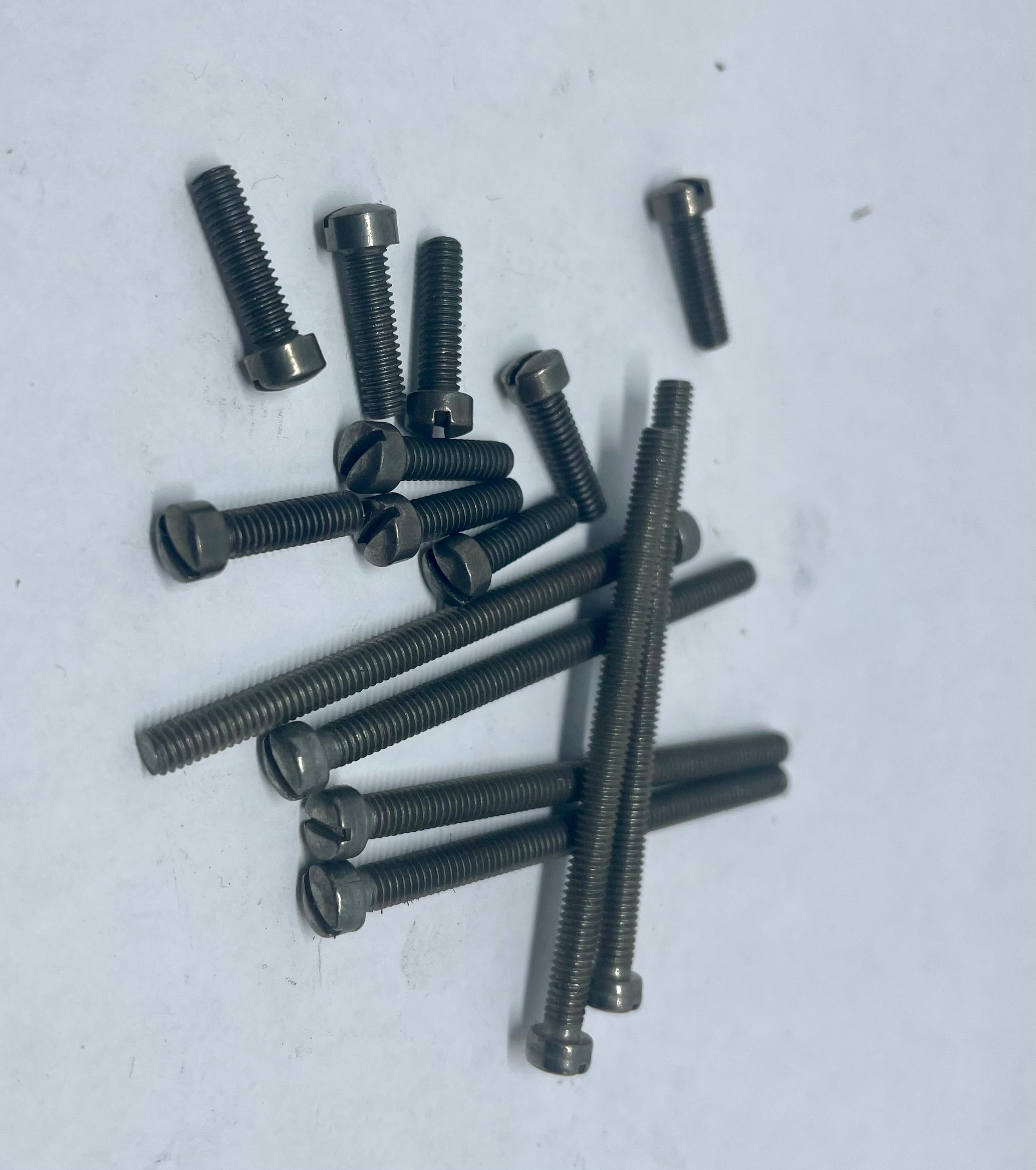 #12-24 X 1-1/2" Slotted Fillister Head Machine Screws, Plain ...